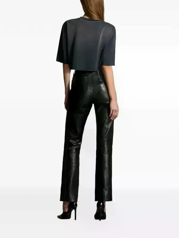 Amiri Logo-embroidered Cropped Top