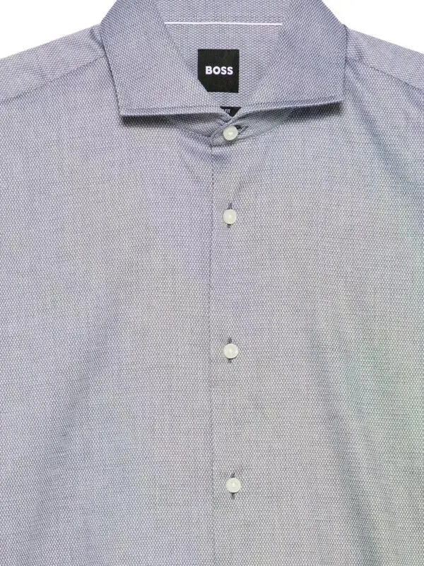 BOSS Micro-patterned Long-sleeve Shirt