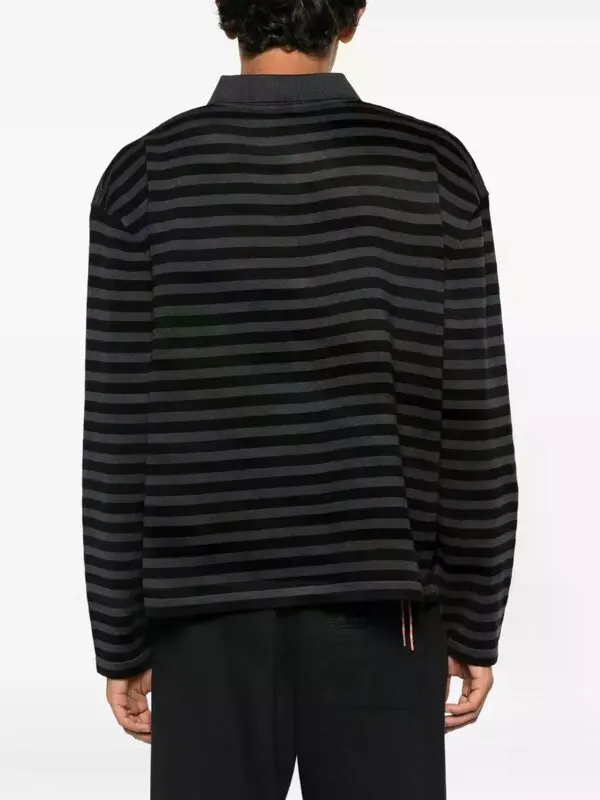 HOUSE OF ERRORS Striped Embroidered-motif Sweater