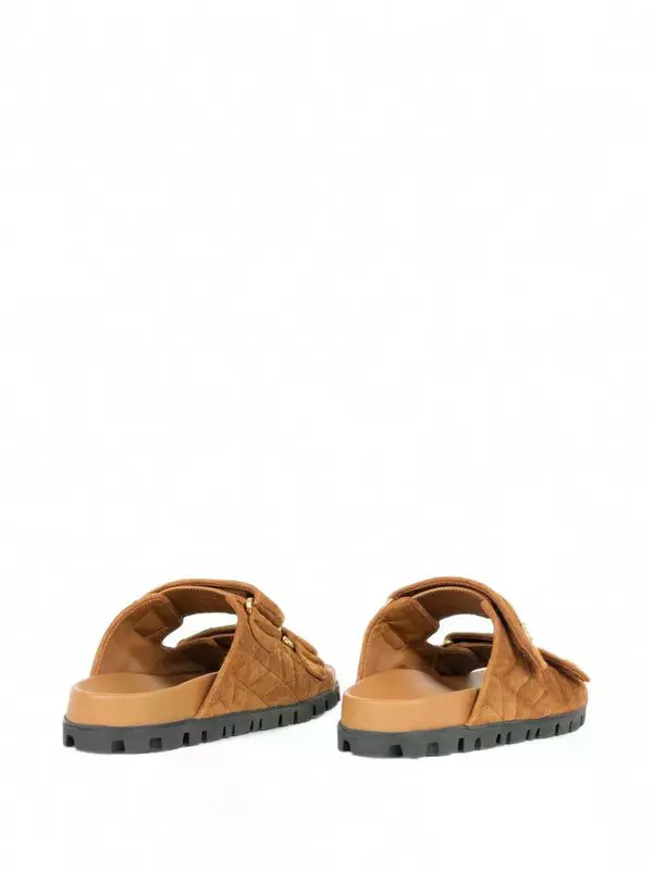 Miu Miu Quilted Touch-strap Sandals