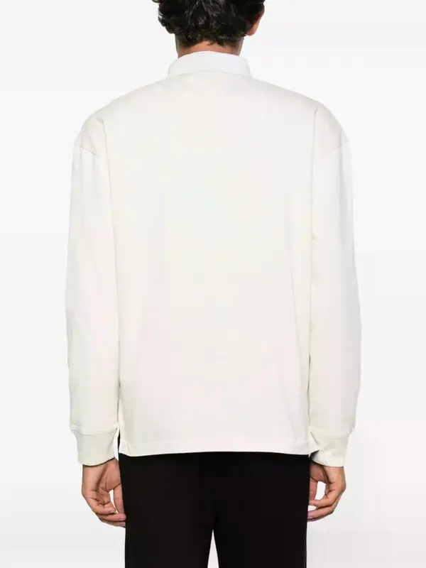 AMI Paris Logo-patch Polo Shirt