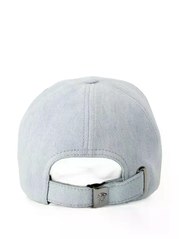 Versace Logo-embroidered Denim Baseball Cap
