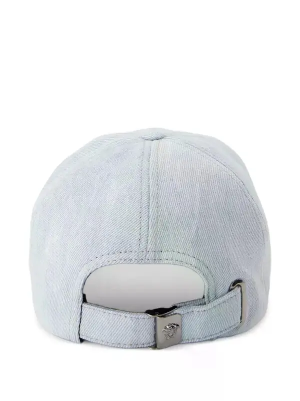 Versace Logo-embroidered Denim Baseball Cap
