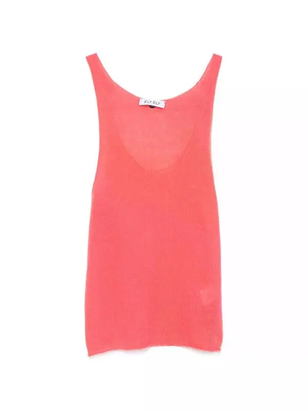 ELY ELY Fine-knit Tank Top - Pink