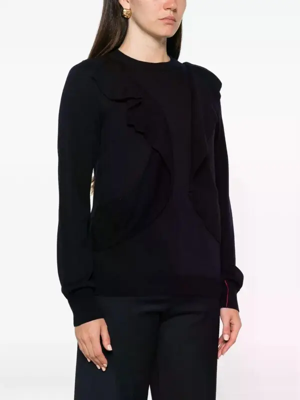 Liviana Conti Ruffled Long-sleeve Sweater
