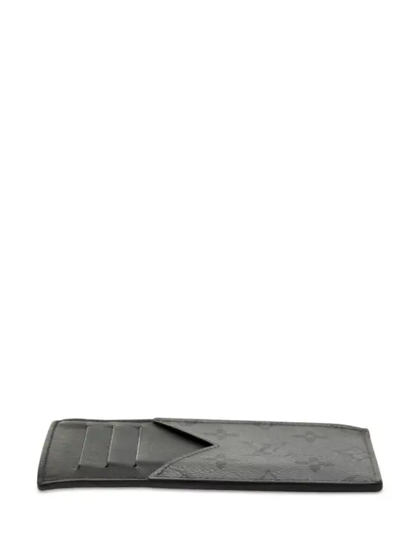 LOUIS VUITTON 2021-2026 Monogram Eclipse Reverse Taigarama Coin Card Holder