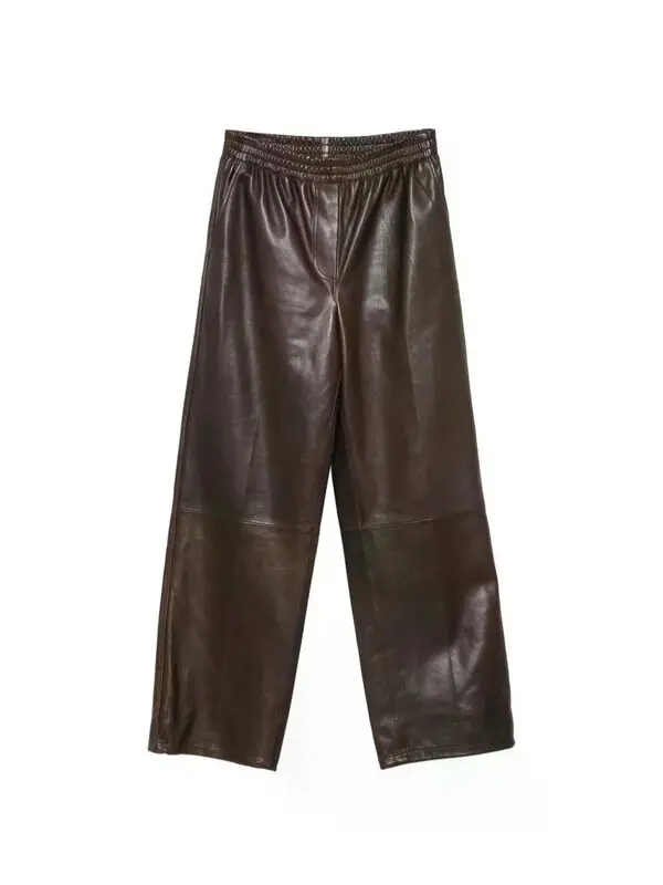 Simkhai Elasticated-waist Leather Trousers
