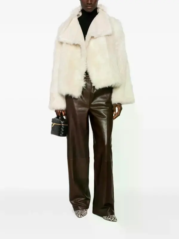 YVES SALOMON Shearling Jacket - Neutrals