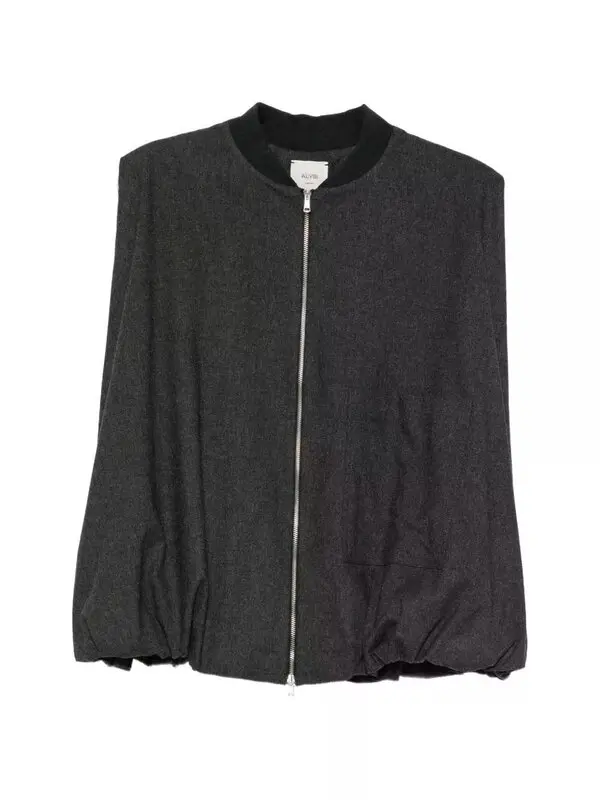 ALYSI Zip-up Bubble-hem Gilet