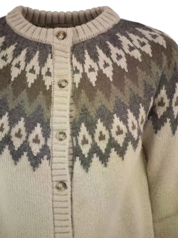 Max Mara Targa Jacquard Cardigan