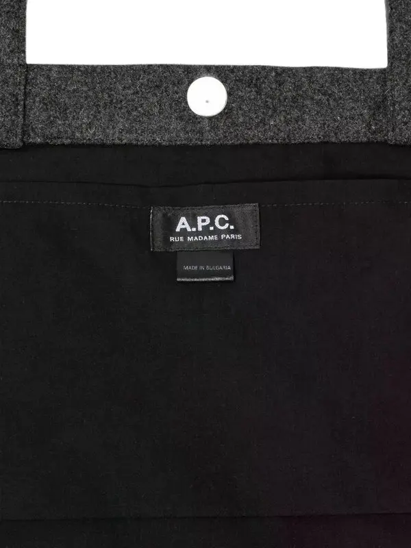 A.p.c. Trapèze Logo-embroidered Shoulder Bag