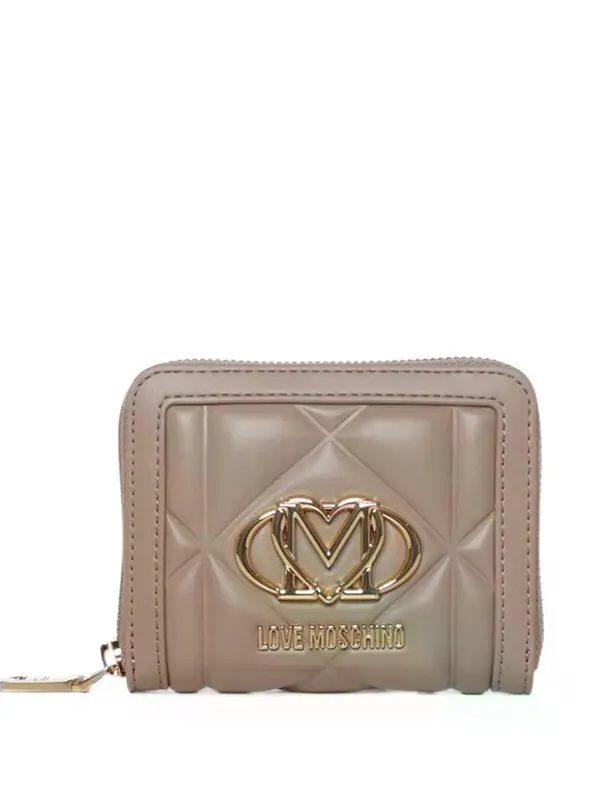 Moschino Quilted Logo-plaque Wallet