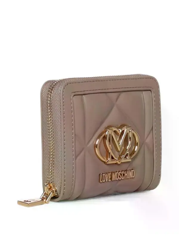 Moschino Quilted Logo-plaque Wallet