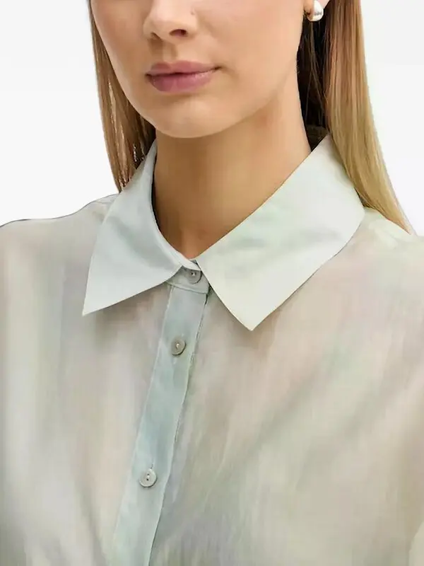 BENETTON Sheer Wide-sleeve Shirt