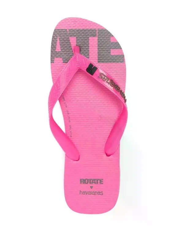 ROTATE BY BIRGER CHRISTENSEN Logo-print Flat Flip-flops