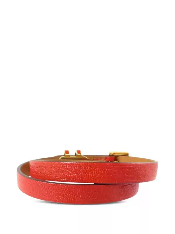 Hermès Pop H Double Tour Bracelet - Red
