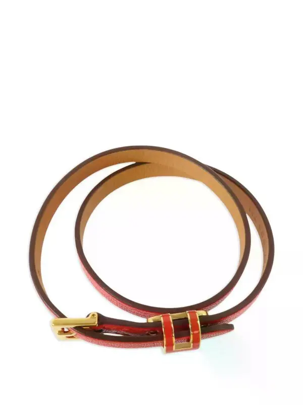Hermès Pop H Double Tour Bracelet - Red