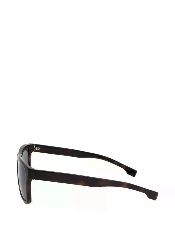 BOSS Tortoiseshell-effect Square-frame Sunglasses - Brown