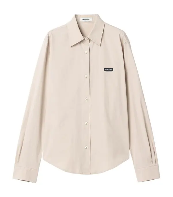 Miu Miu Stretch-poplin Shirt