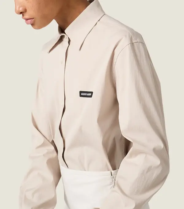 Miu Miu Stretch-poplin Shirt