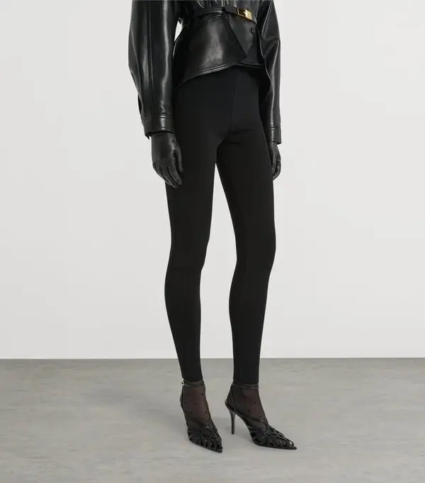 Balmain Jersey High-rise Trousers