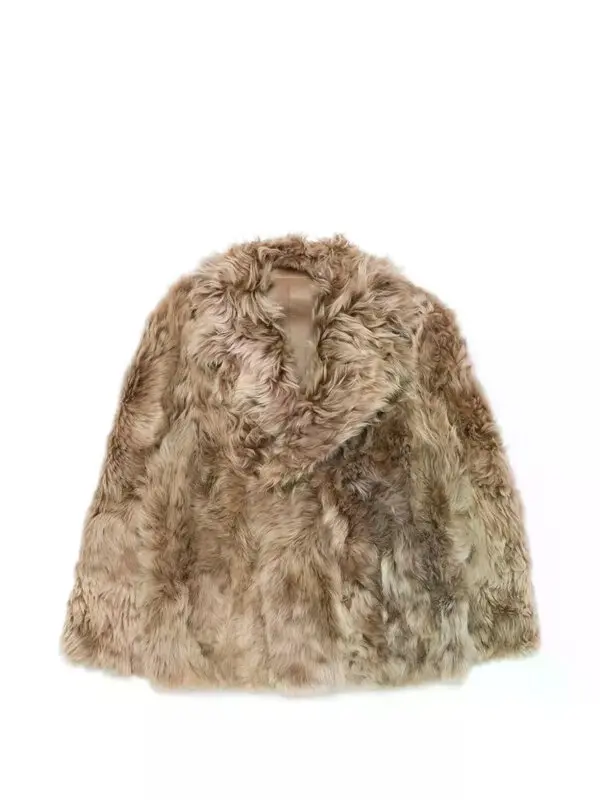 YVES SALOMON Shearling Double-breasted Jacket