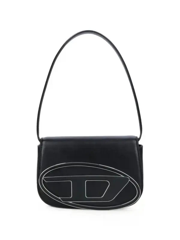 DIESEL® 1dr-iconic Shoulder Bag In Nappa-leather - Black