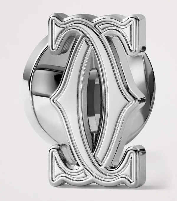 Cartier Sterling Double C De Cufflinks