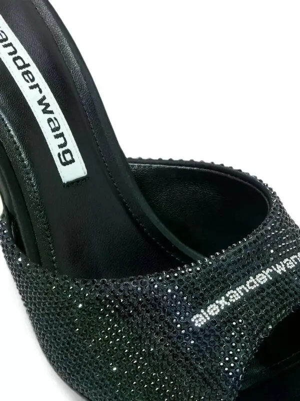 Alexander Wang Cher Crystal-hotfix 105mm Mules