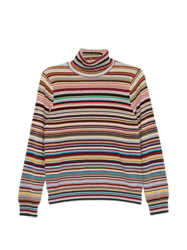 Paul Smith Signature Stripe Roll Neck Sweater