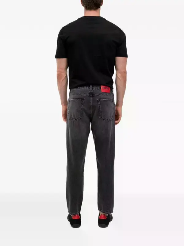 Hugo Faded Logo-patch Jeans