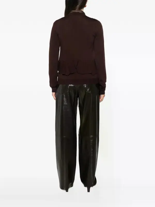 Liviana Conti Ruffled Long-sleeve Sweater