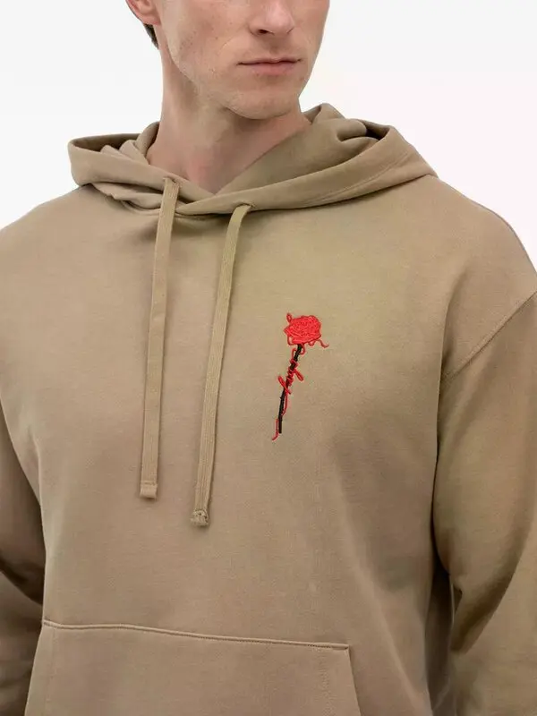 Hugo Rose-embroidered Hoodie