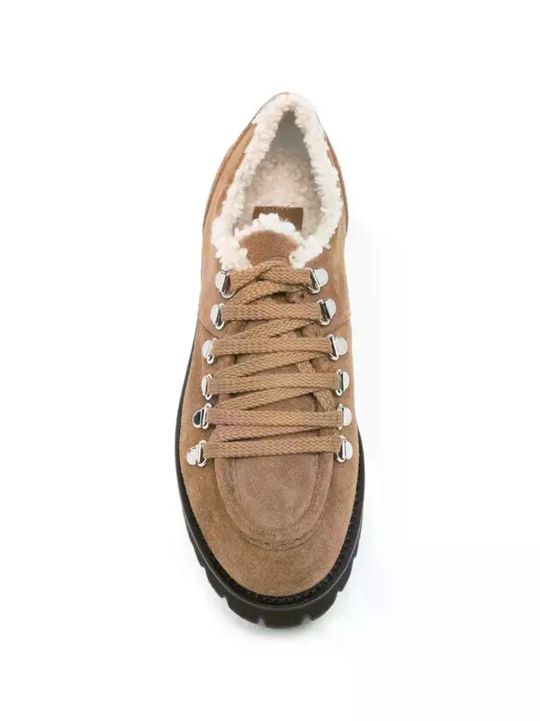 Peserico Suede Shearling-lined Sneakers