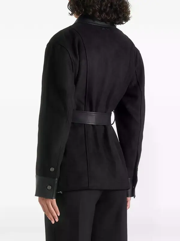 Manière De Voir Annika Suede Belted Utility Jacket
