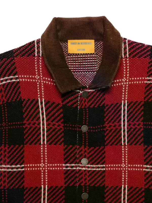 Guest In Residence Check-pattern Cardigan