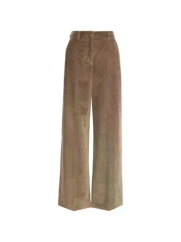 Max Mara Tania Corduroy Wide-leg Trousers - Brown