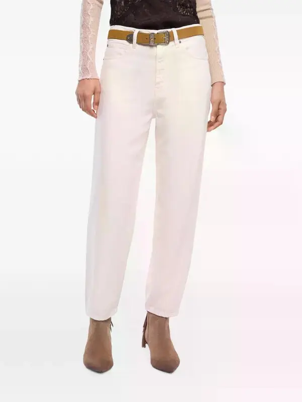 Pinko Egg-fit Cotton Bull Trousers