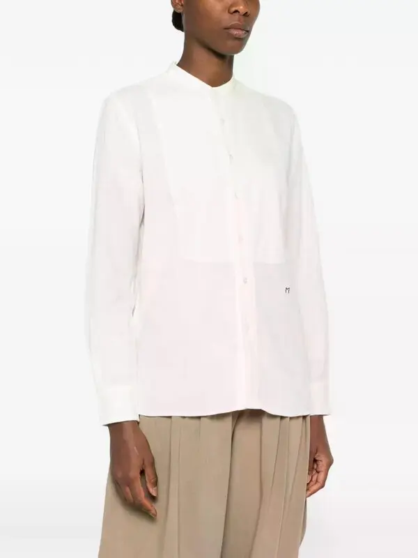 MOISMONT Embroidered Bib-front Shirt