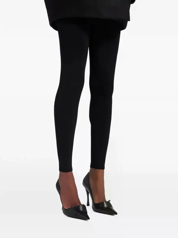 Balenciaga Techwear Logo-embroidered Knitted Leggings