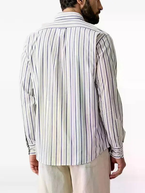 BENETTON Vertical-stripe Button-down Shirt