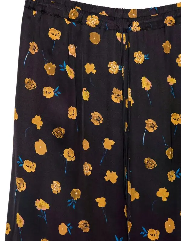 Liviana Conti Floral-print Drawstring-waist Trousers