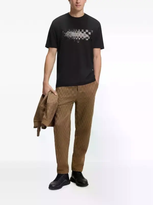 BOSS X Porsche T-shirt With Glossy Artwork