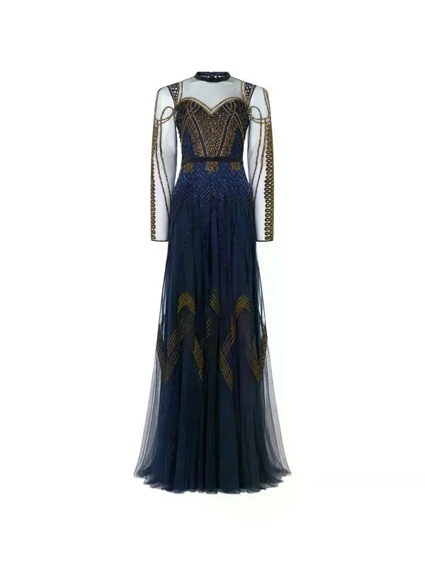 TEMPERLEY LONDON Persephone Bead-embellished Gown