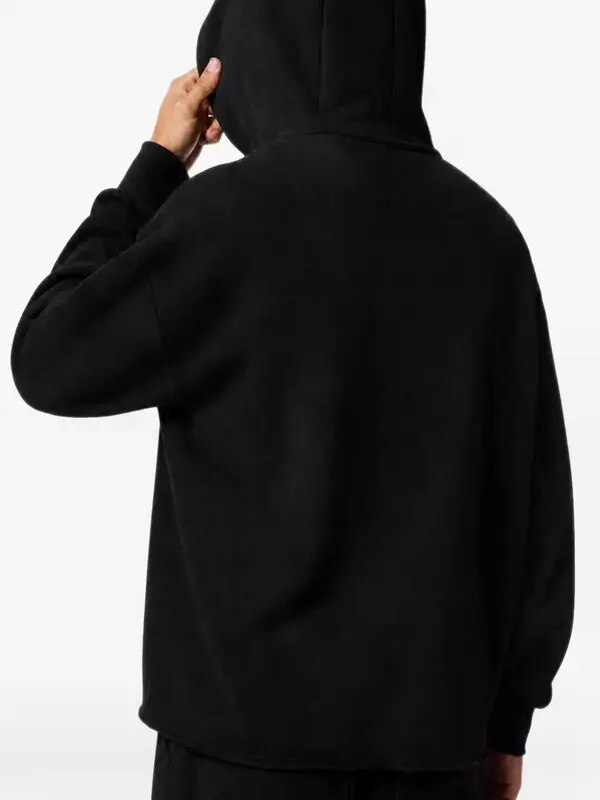 PLEIN SPORT Raw-edge Jersey Hoodie