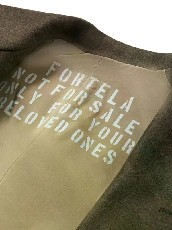 FORTELA Double-breasted Wool Coat