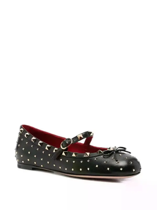 Valentino Garavani Rockstud-embellished Ballet Flats
