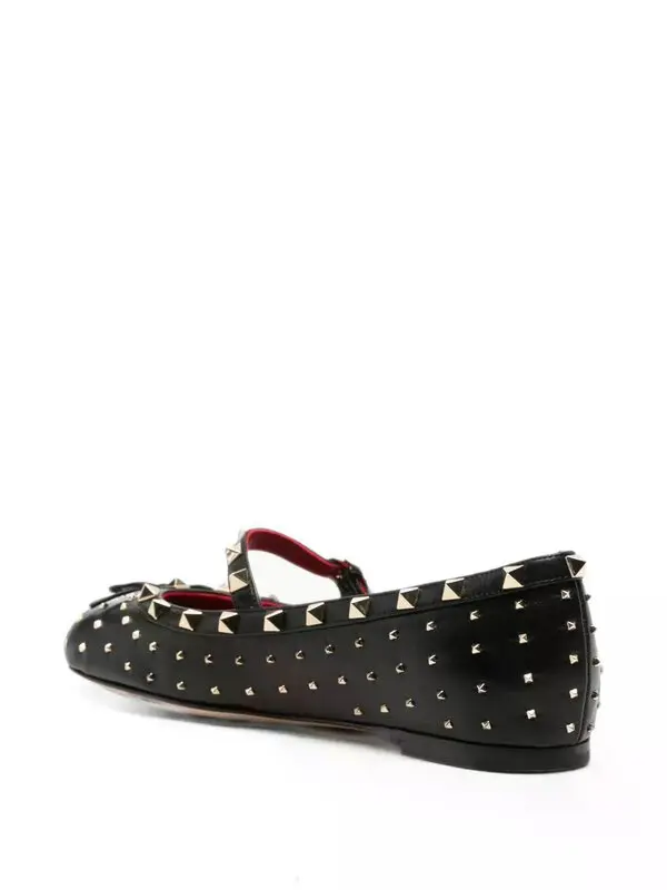 Valentino Garavani Rockstud-embellished Ballet Flats