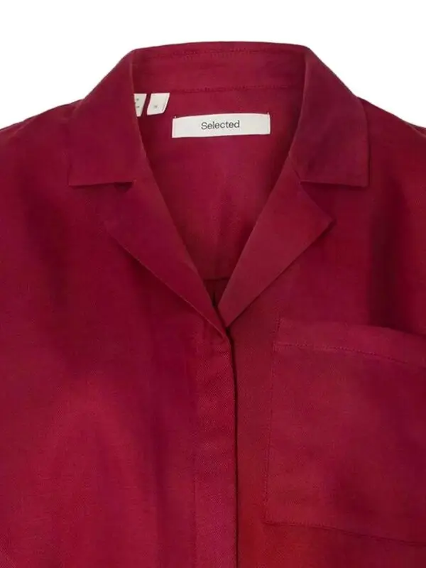 SELECTED Short-sleeved Shirt - Red