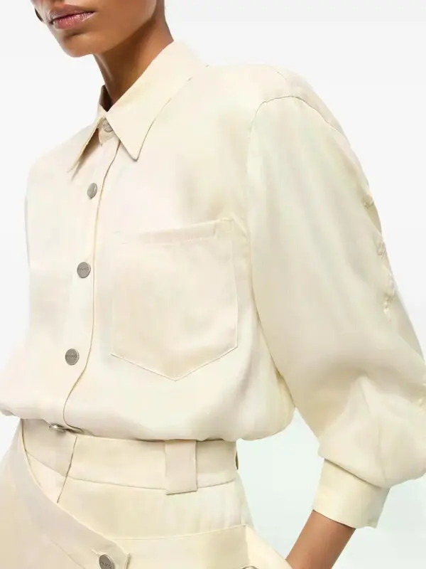 Pinko Shirt In Peachskin-feel Twill